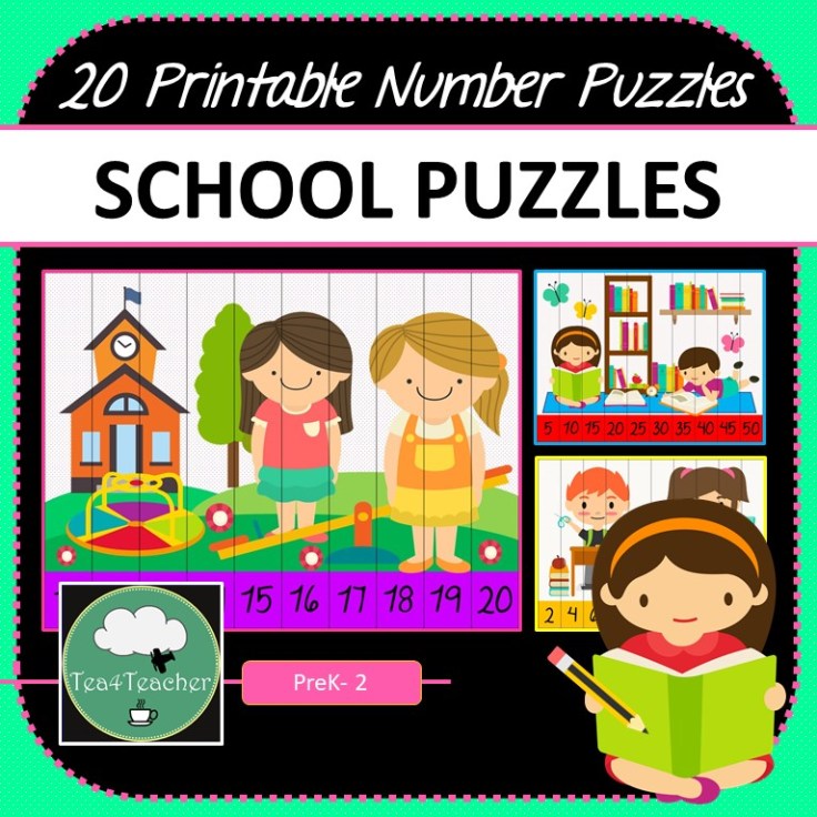 K-2 Puzzles for Counting and Skip Counting! – Tea4Teacher.