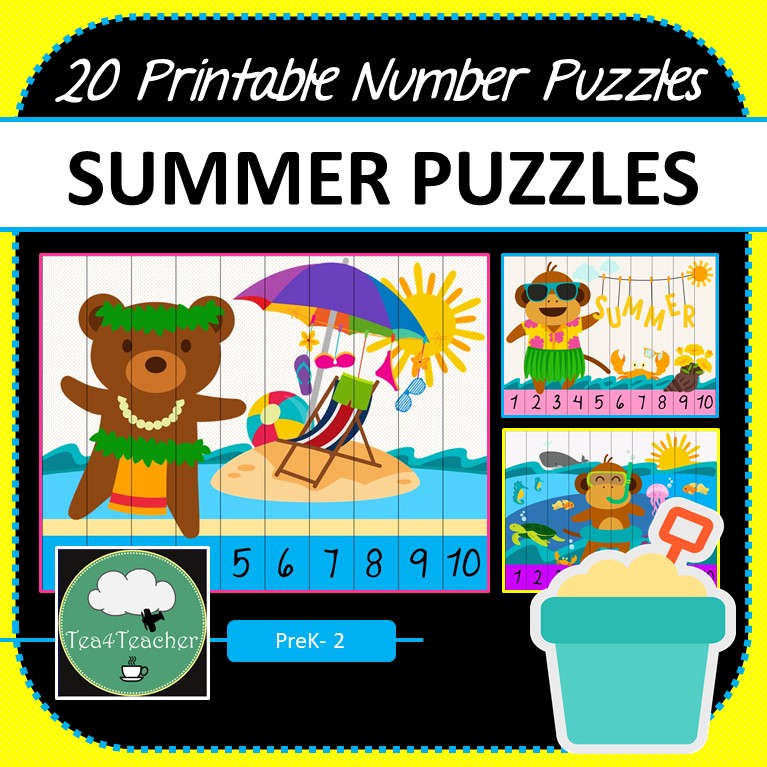K-2 Puzzles for Counting and Skip Counting! – Tea4Teacher.